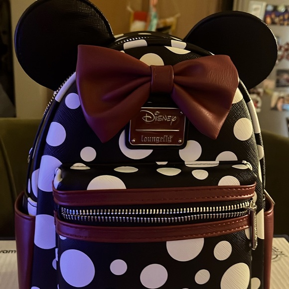 Loungefly | Bags | Loungefly Minnie Polka Dot Mini Backpack Exclusive ...